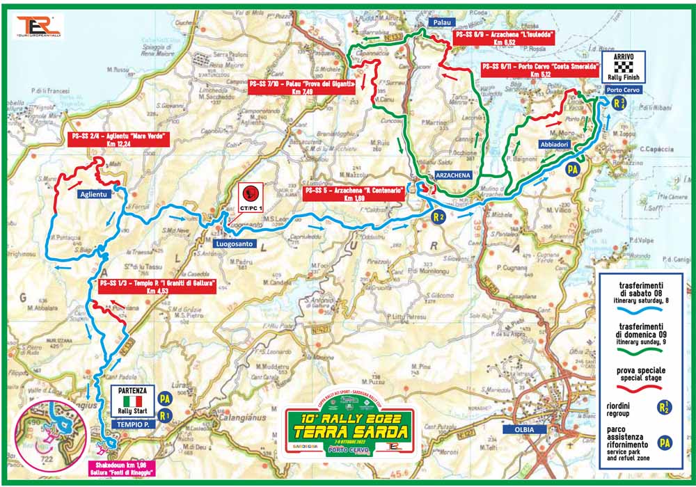 Rally Terra Sarda 2022: ecco date, programma e percorso!